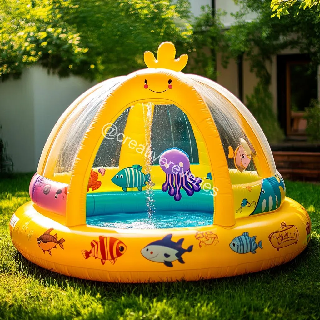 Ocean-Themed Inflatable Dome Paddling Pools: Dive into Underwater ...