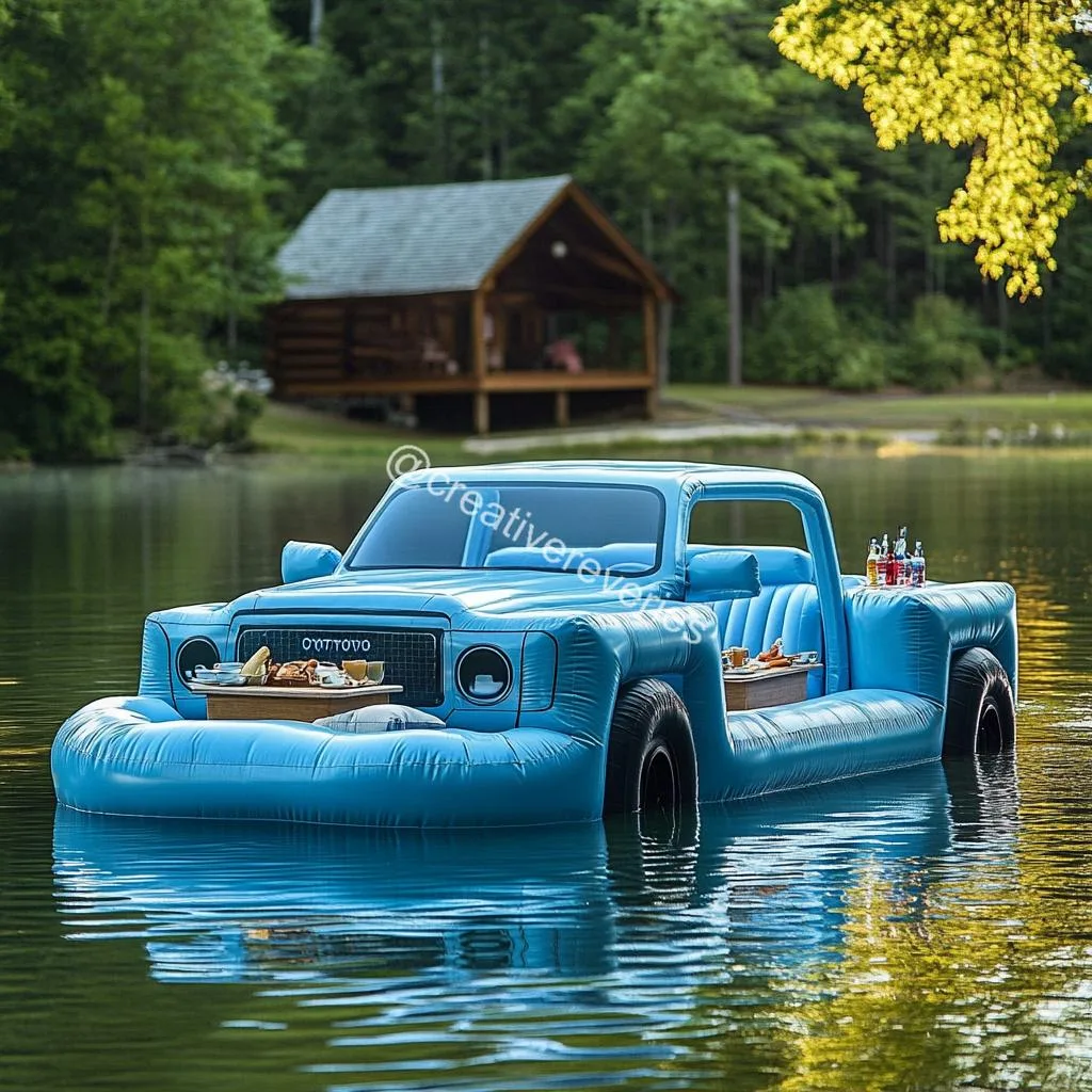 Pickup Truck Lake Floats: Park, Inflate, and Float Into Fun
