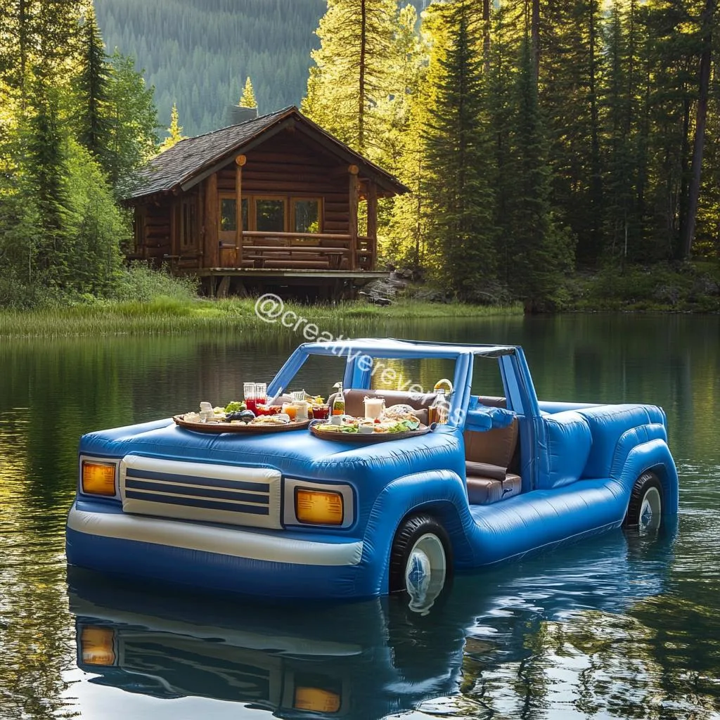 Pickup Truck Lake Floats: Park, Inflate, and Float Into Fun
