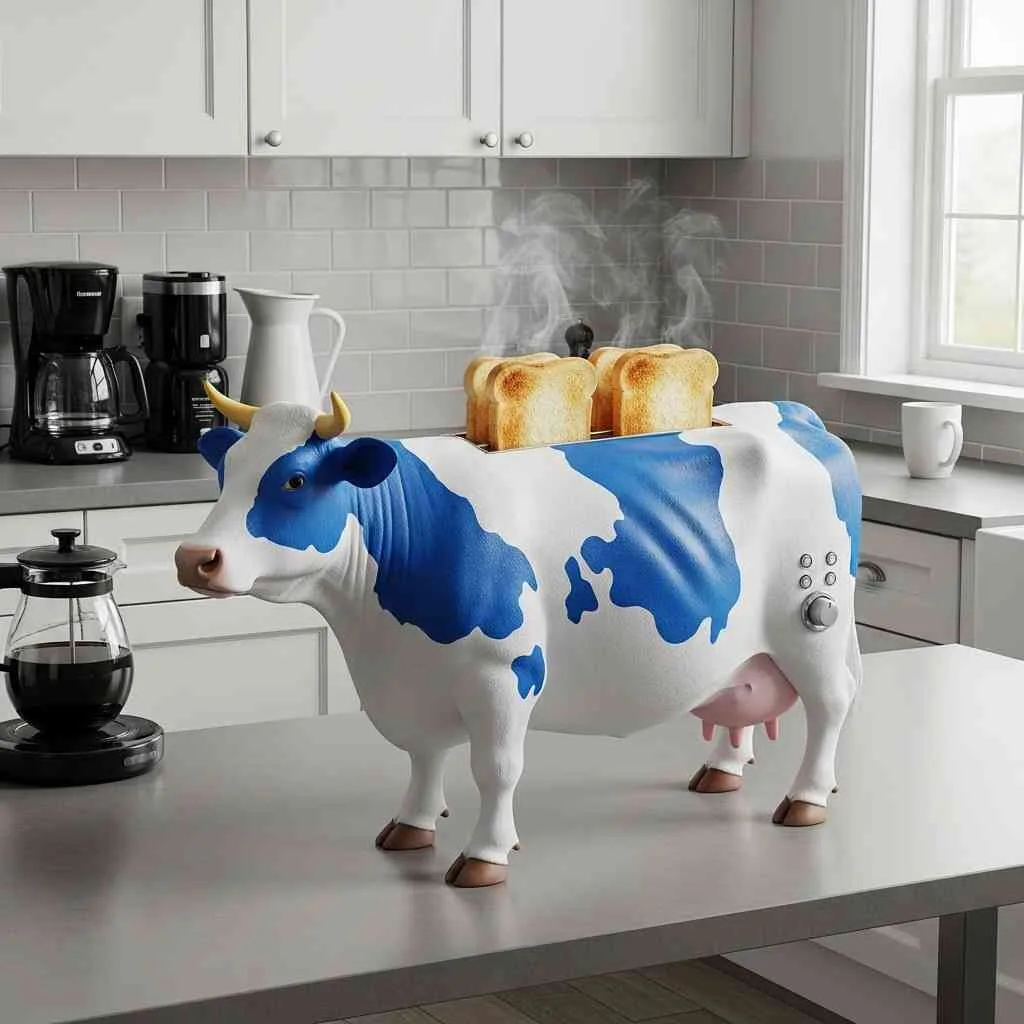 Start Your Morning the Moo-tiful Way with a Cow Toaster