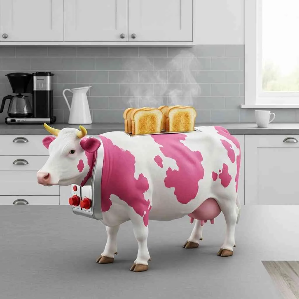 Start Your Morning the Moo-tiful Way with a Cow Toaster