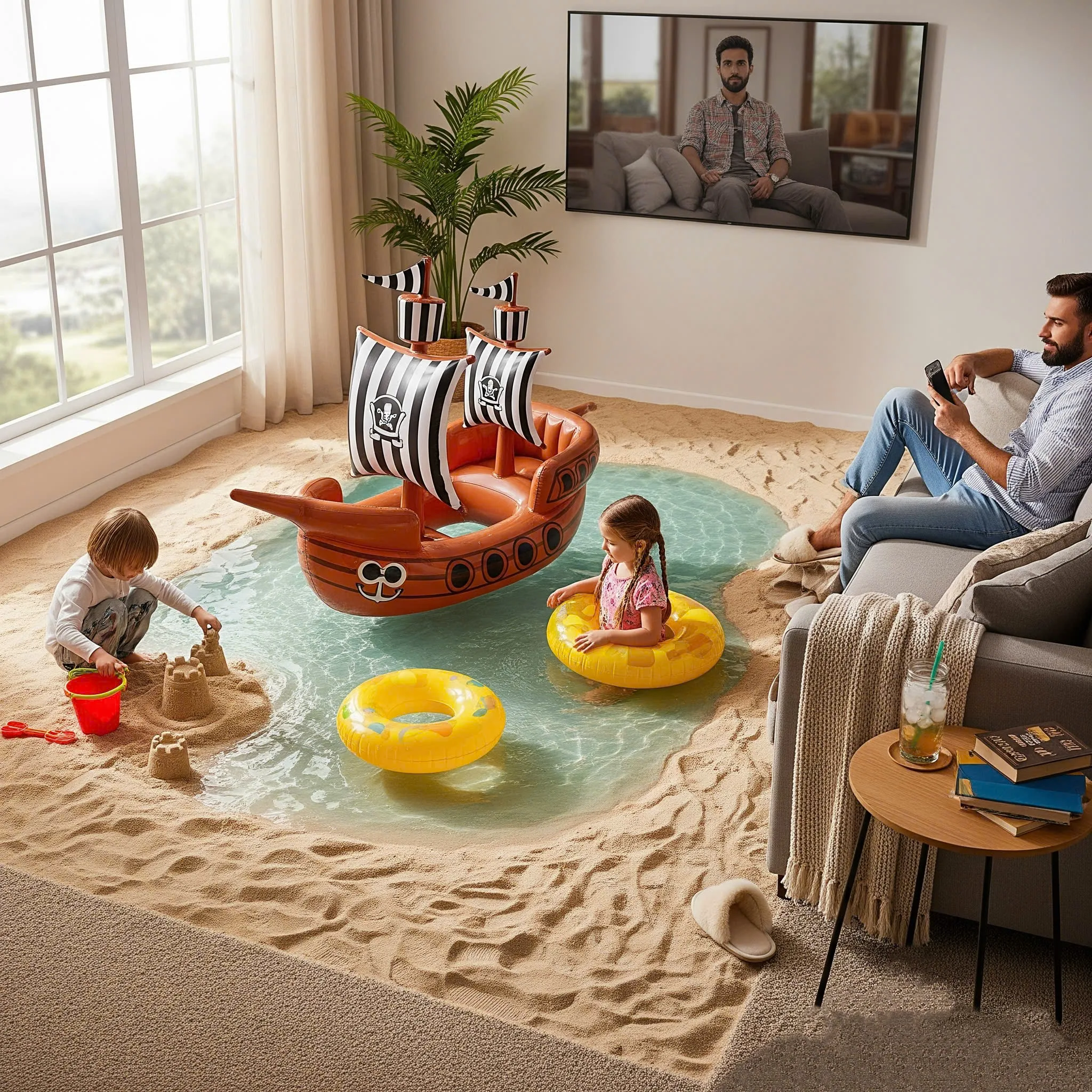 Coastal Comfort Year-Round: The Magic of an Indoor Beach Living Room