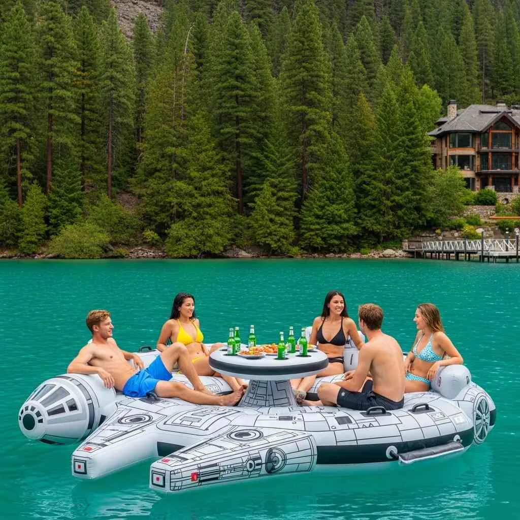 Dive into Fun with Inflatable Star Wars Lake Floats - A Perfect Splash for Fans!