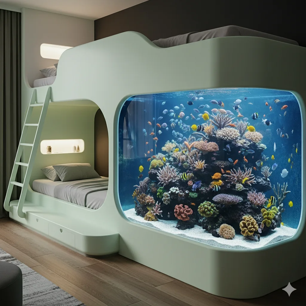Dive Into Unique Sleeping Arrangements with Aquarium Bunk Beds - A ...