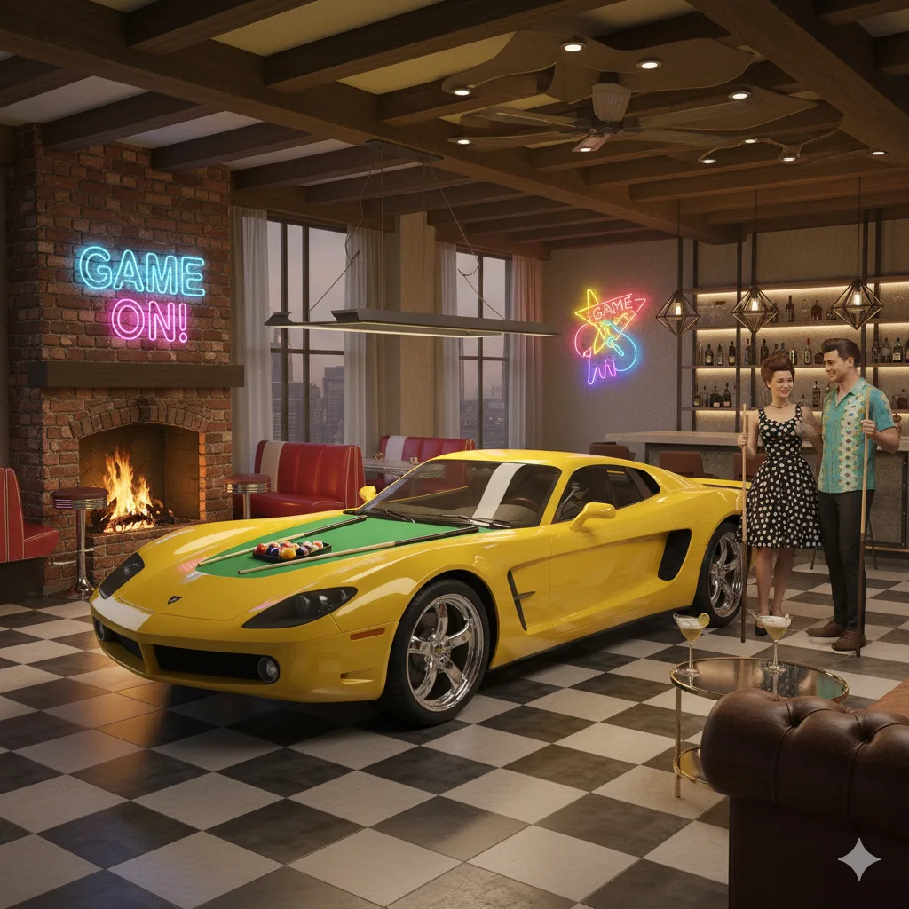 Revving Nostalgia - Discover the Unique Charm of Classic Car Pool Tables