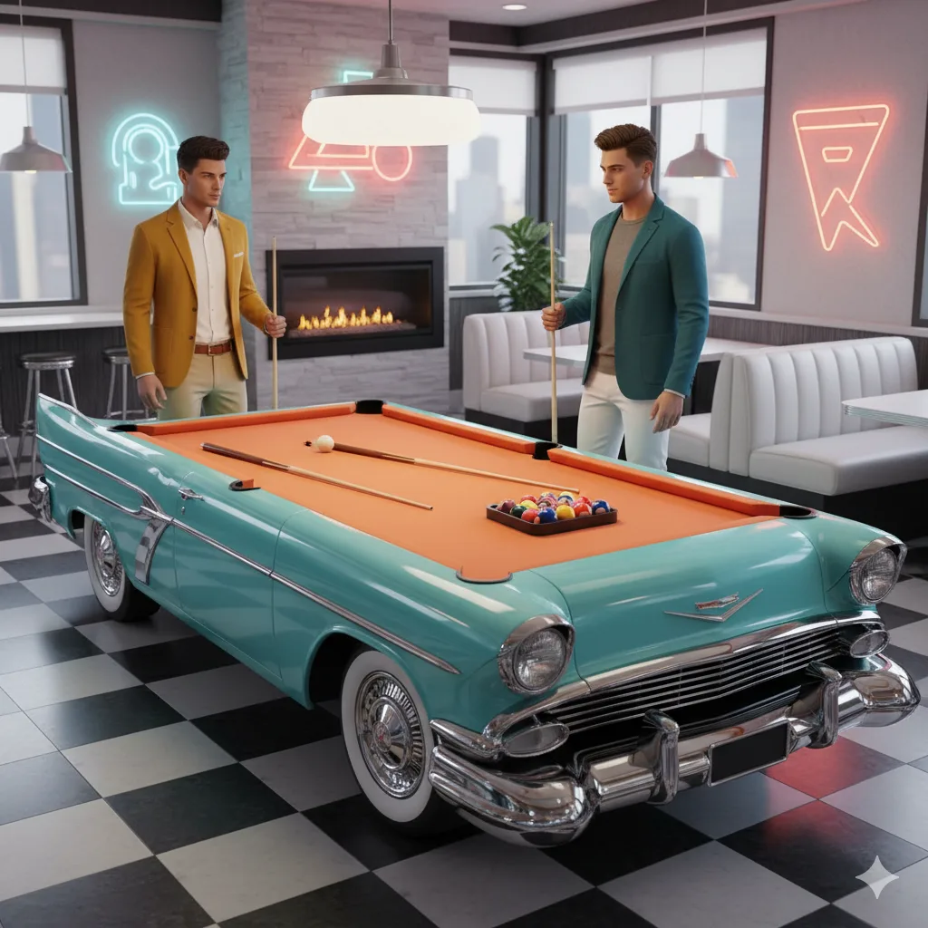Revving Nostalgia - Discover the Unique Charm of Classic Car Pool Tables
