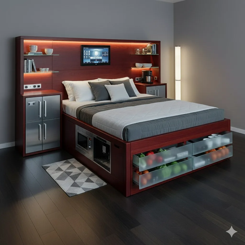 The Ultimate Guide to Choosing a Bed with Built-in Kitchen - Space ...
