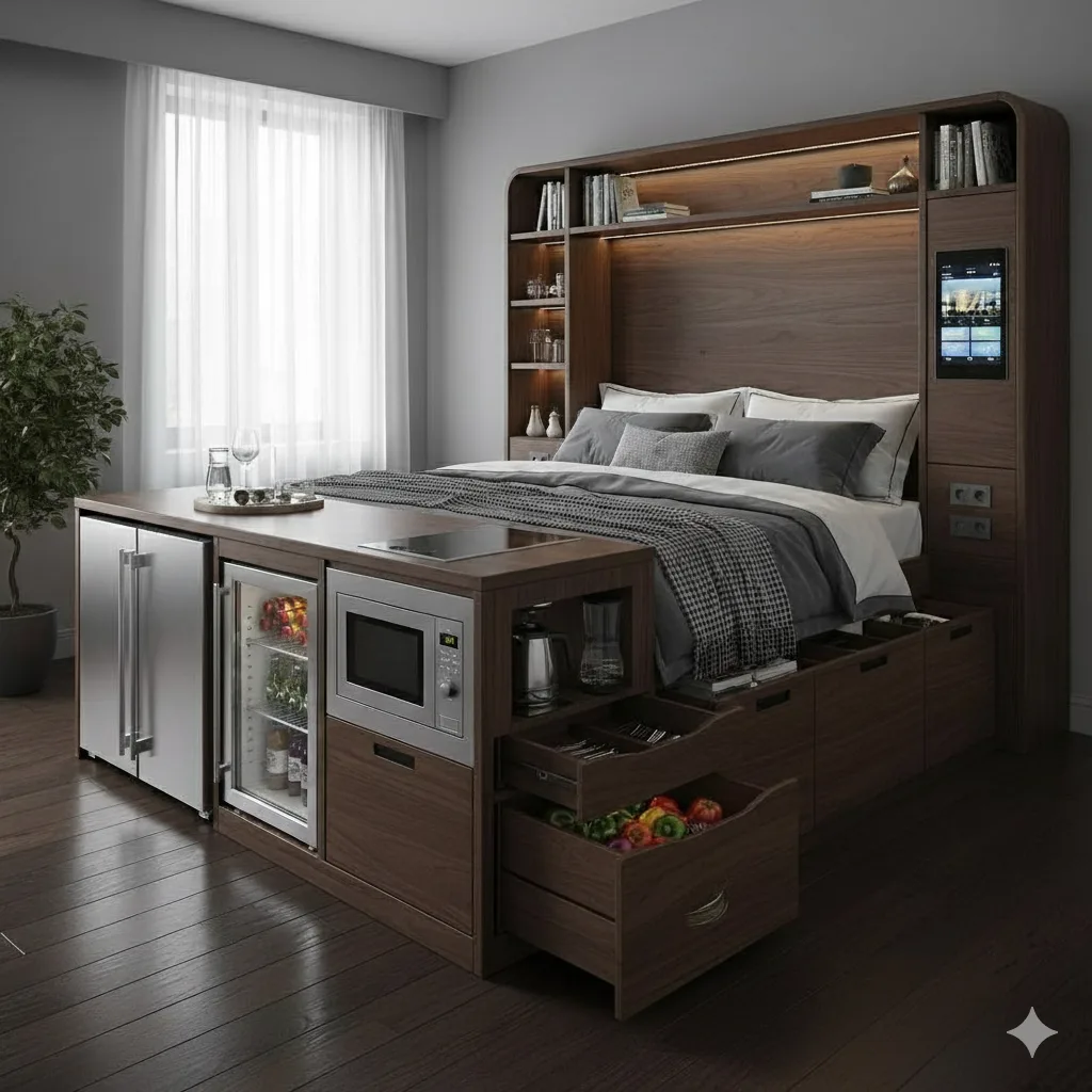 The Ultimate Guide to Choosing a Bed with Built-in Kitchen - Space ...